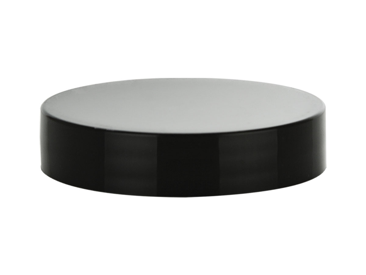 58-400 Black Smooth PP Plastic Continuous Thread Liner-less Jar Cap