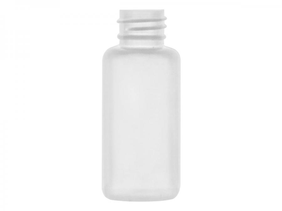 1 oz. Natural 20-410 Round Boston HDPE Semi-Opaque Plastic Bottle